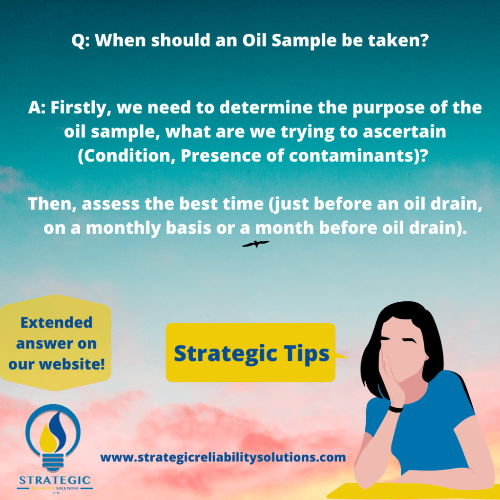 Used Oil Analysis Tips - Strategic Reliability Solutions Ltd