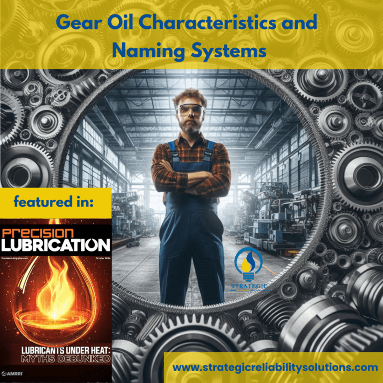 Gear Oil Characteristics and Naming Systems - Strategic Reliability ...