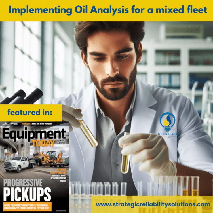 How to Implement Oil Analysis for a mixed fleet - Strategic Reliability Solutions Ltd